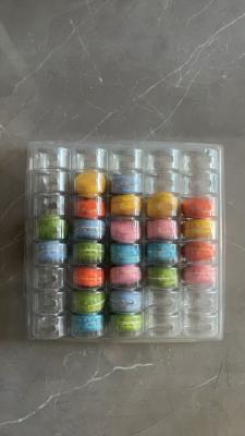Chine Boîte transparente faite à la main de macarons 40 Emballage en plateau de macarons Emballage en chocolat Couverture supérieure et inférieure Fournisseur d'emballage de gâteau à vendre