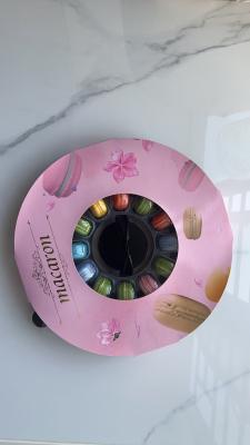 Chine Emballage portable de macarons à 33 grains Emballage en plateau transparent Emballage en boîte transparente et fournisseur d'emballage en carton à vendre
