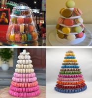 China 13 Layer Macaron Display Stand Macaron Carton Packaging Custom Printing for sale