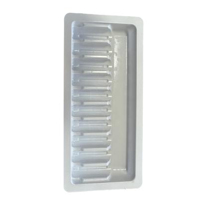 China PET blister packaging tray water injection ampoule tray custom wholesale for sale