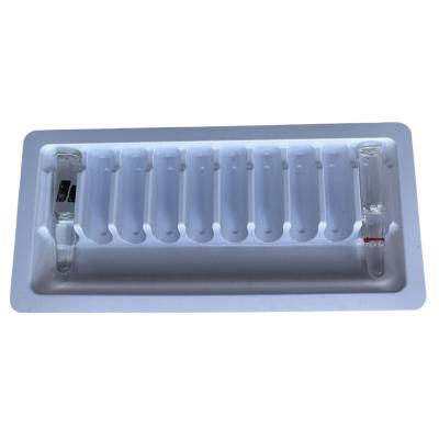 中国 PET包装用トレイ 薬剤 水注射 アンプル トレイ パーソナライズ 販売のため