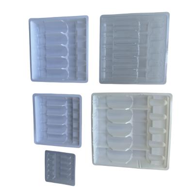 China PET10ml packing plastic box ampoule tray custom security key products ampoule tray custom for sale