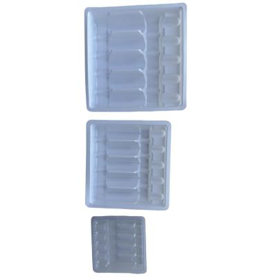 China PET10ml packing plastic box ampoule tray custom security key products ampoule tray custom for sale