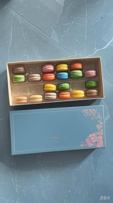 중국 공급 매카론 24 패키지 매카론 트레이 매카론 종이 상자 매카론 플라스틱 트레이 매카론 선물 상자 매카론 카튼 판매용