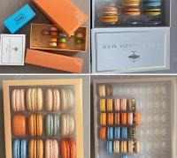 China Transparent  40 Pieces Plastic Macaron Packaging Macaron Serving Tray for sale