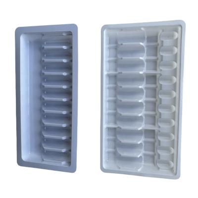 China Customized Wholesale Of Drug Ampoule Tray 1ml 2ml 5ml 10mPET Ampoule Tray Wholesale for sale