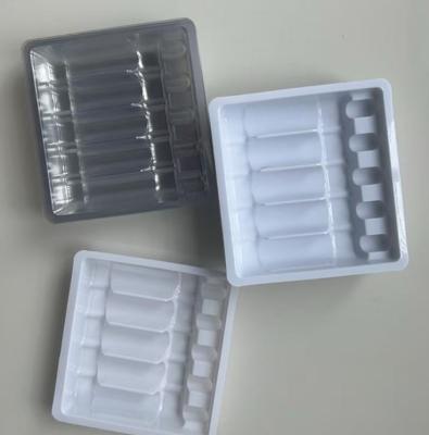 China Portador de caixa de PVC PET para injecção de água Tonetto ampola para injecção oral de pó líquido blister embalagem embalagem de medicamentos bandeja de plástico for sale