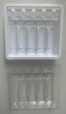 China PET Polyethylene Terephthalate Ampoule Tray Customized Wholesale 1ml 2ml 5ml 10ml Water Injection Ampoule Tray Customized Packaging for sale