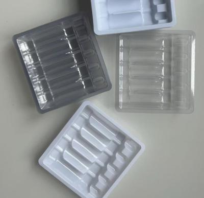 China Plastic PVC PET Transparent Blister Box Disposable Oral Liquid Container for sale