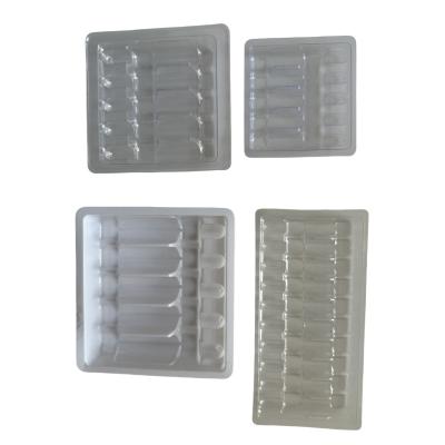 중국 맞춤형 진공 트레이 패키지 1ml 2ml 5ml 10ml PET 물 주입 Ampoule 트레이 판매용