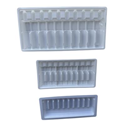 중국 맞춤형 진공 트레이 패키지 1ml 2ml 5ml 10ml PET 물 주입 Ampoule 트레이 판매용