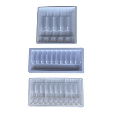 중국 맞춤형 진공 트레이 패키지 1ml 2ml 5ml 10ml PET 물 주입 Ampoule 트레이 판매용