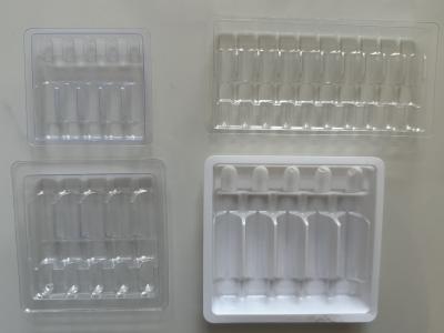 중국 약품 물 주입용 1ml 2ml 5ml 10ml PET 앰풀 트레이 사용자 정의 판매용