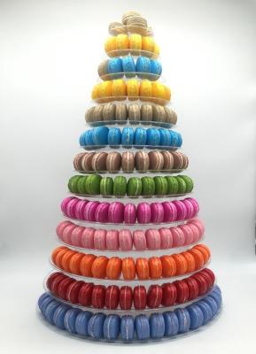 Китай 4-Layer Smaller Macaron Tower Plastic Material And PVC Type Stand продается