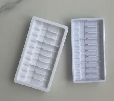 China 2ml Vial Packaging Tray 14.3x7.3cm Cardboard Medicine Box for sale