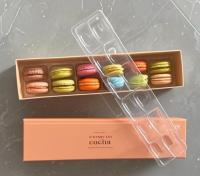 China macaron paper box packaging, macaron plastic packaging for sale