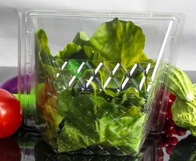 China Customizable Recyclable PET Box for Fruits and Vegetables with Thermoforming Transparent Packaging for sale