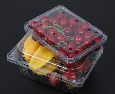 China Customized Design Recyclable PET Fruit Packaging Box with Heat Sealing for Perfect Protection for sale