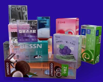 China Customized PVC plastic transparent packaging box, PET folding rectangular plastic box, PP frosted textured gift box, custom order for sale