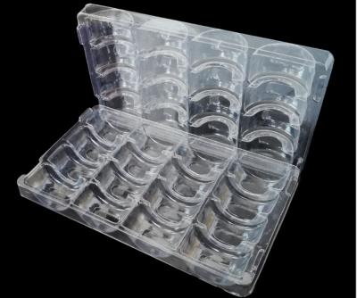 China individual cavity macaron box compartment macaron container stackable macaron clamshell lock‑closure macaron box raised dome lid box for sale