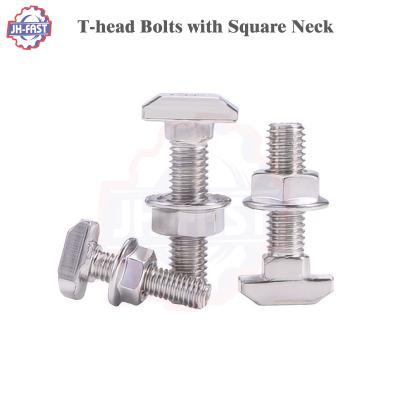 Cina DIN Standard Custom Galvanized Zinc T-Head Bolt M6 M8 M10 M12 per il montaggio di pannelli solari in vendita