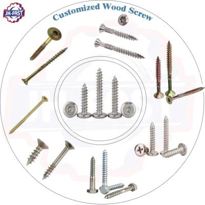 Cina Metrica stella rivestita in acciaio inossidabile e viti di legno Torx M8 M4x12 50x50 3x40 vite in vendita