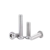 China DIN 7380 SS304 A2-70 Stainless Steel Hex Socket Button Head Machine Screws for sale