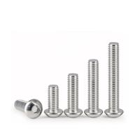 China DIN 7380 SS304 A2-70 Stainless Steel Hex Socket Button Head Machine Screws for sale