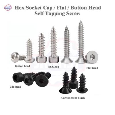 Cina Ossido nero metrico Hex Torx Cross Flat Truss Pan Head Screw auto-tapping per plastica e legno in vendita