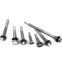 China OEM Customized Galvanized Hex Washer Head Self Drilling Screw for Roofing Carbon Steel 8mm for sale