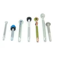 China OEM Customized Galvanized Hex Washer Head Self Drilling Screw for Roofing Carbon Steel 8mm for sale