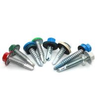 China OEM Customized Galvanized Hex Washer Head Self Drilling Screw for Roofing Carbon Steel 8mm for sale