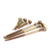 China OEM Customized Galvanized Hex Washer Head Self Drilling Screw for Roofing Carbon Steel 8mm for sale