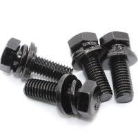 China Combination Hex Head Bolt with Single Coil Spring Lock Washer and Plain Washer Assemblies Carbon Steel Stainless Steel for sale