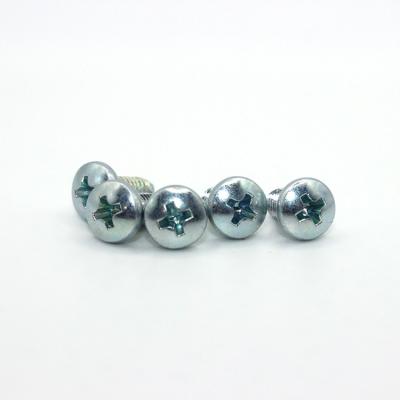 Cina Dimensione personalizzata Colore zinco M2.2-M9.5 Croce intagliata Pan Head Thread Rolling Screws in vendita