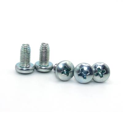 Cina Dimensione personalizzata Colore zinco M2.2-M9.5 Croce intagliata Pan Head Thread Rolling Screws in vendita