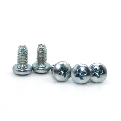 Cina Dimensione personalizzata Colore zinco M2.2-M9.5 Croce intagliata Pan Head Thread Rolling Screws in vendita