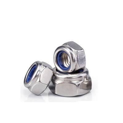 Cina SS304 SS316 Acciaio inossidabile Hex Nylon Lock Nut Materiale in ottone M3 M4 M5 M6 M8 M10 DIN982 DIN985 in vendita