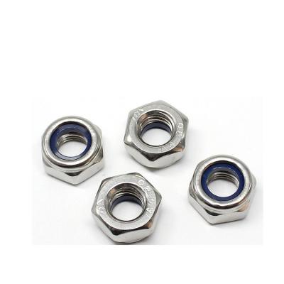 Cina SS304 SS316 Acciaio inossidabile Hex Nylon Lock Nut Materiale in ottone M3 M4 M5 M6 M8 M10 DIN982 DIN985 in vendita