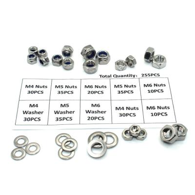 Cina SS304 SS316 Acciaio inossidabile Hex Nylon Lock Nut Materiale in ottone M3 M4 M5 M6 M8 M10 DIN982 DIN985 in vendita