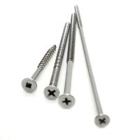 China Stainless Steel Custom Extra Long Cross Countersunk Head Self Tapping Screw Plain Finish for sale