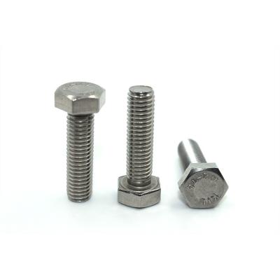 China Hexbolten van roestvrij staal DIN 933 SS304 Gepassiveerde afwerking ISO4017 DIN933 M3 M4 M5 M6 M8 Te koop