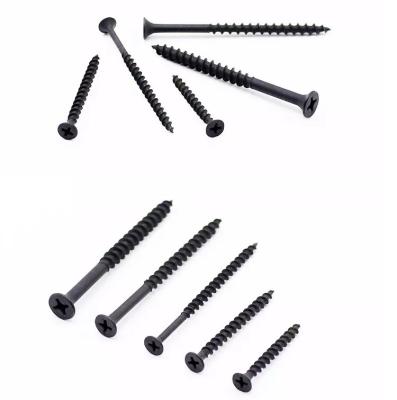 China 100% inspectie Zwarte houten schroef Tornillos Para Madera DIN 7982 met metrische meting Te koop