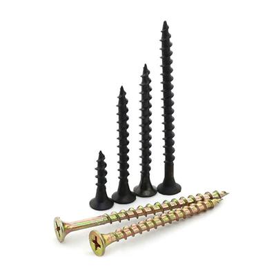 China 100% inspectie Zwarte houten schroef Tornillos Para Madera DIN 7982 met metrische meting Te koop