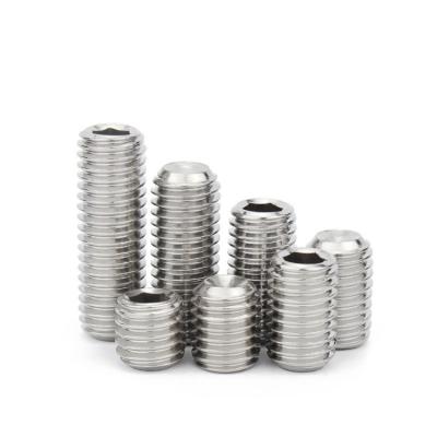 China Metrisch meetsysteem SS304 Headless Hexagon Socket Set Schroeven Gepassiveerde afwerking Te koop