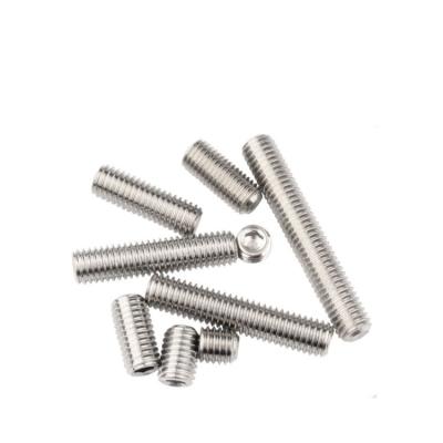 China Metrisch meetsysteem SS304 Headless Hexagon Socket Set Schroeven Gepassiveerde afwerking Te koop