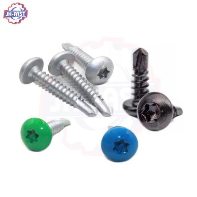 China Black Torx Head Star Security Self Tapping Drilling Screw met anti-diefstal functie Te koop