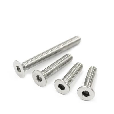 中国 メトリック GB 標準 M3 M4 M5 M6 M8 304 ステンレス 鋼 ヘクサゴン 六角ソケット フラットヘッド スクリュー 販売のため