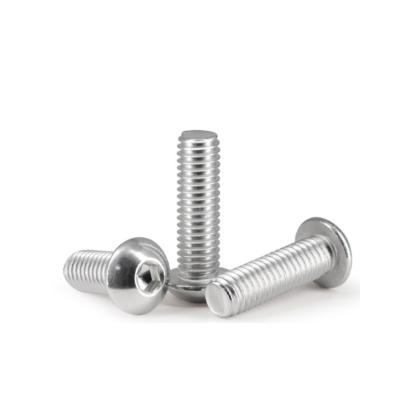 China Parafusos de máquinas de cabeça de botão de tomada hexadecimal de aço inoxidável com certificado ISO9001 2015 à venda