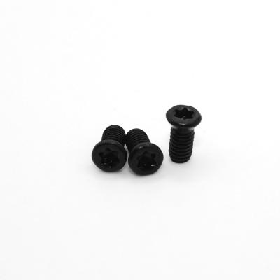 China M4 14mm Black Oxide Flat Countersunk Head Steel Metric Mini Torx Screws with Control for sale